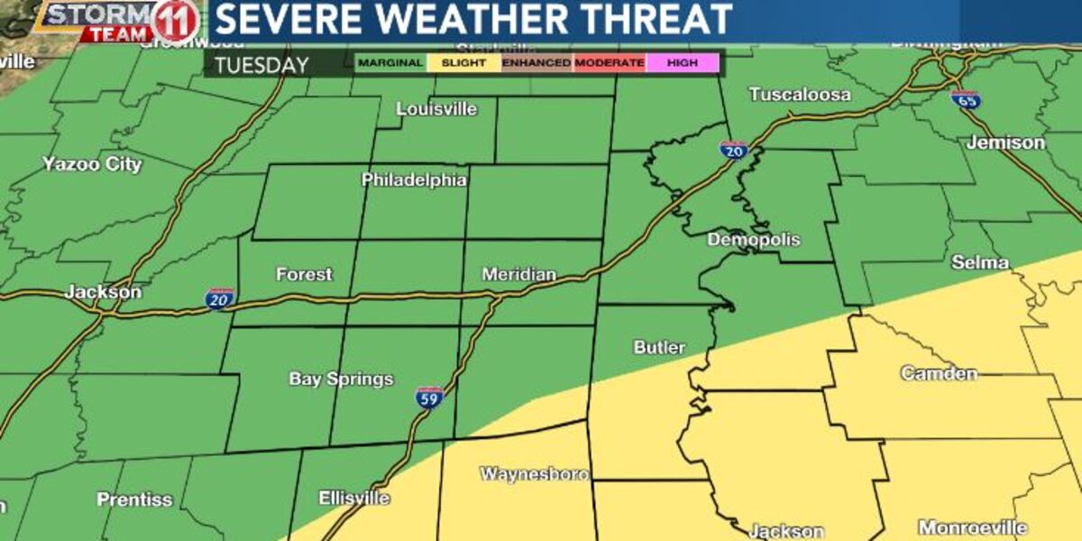 Severe Weather Expected Tuesday